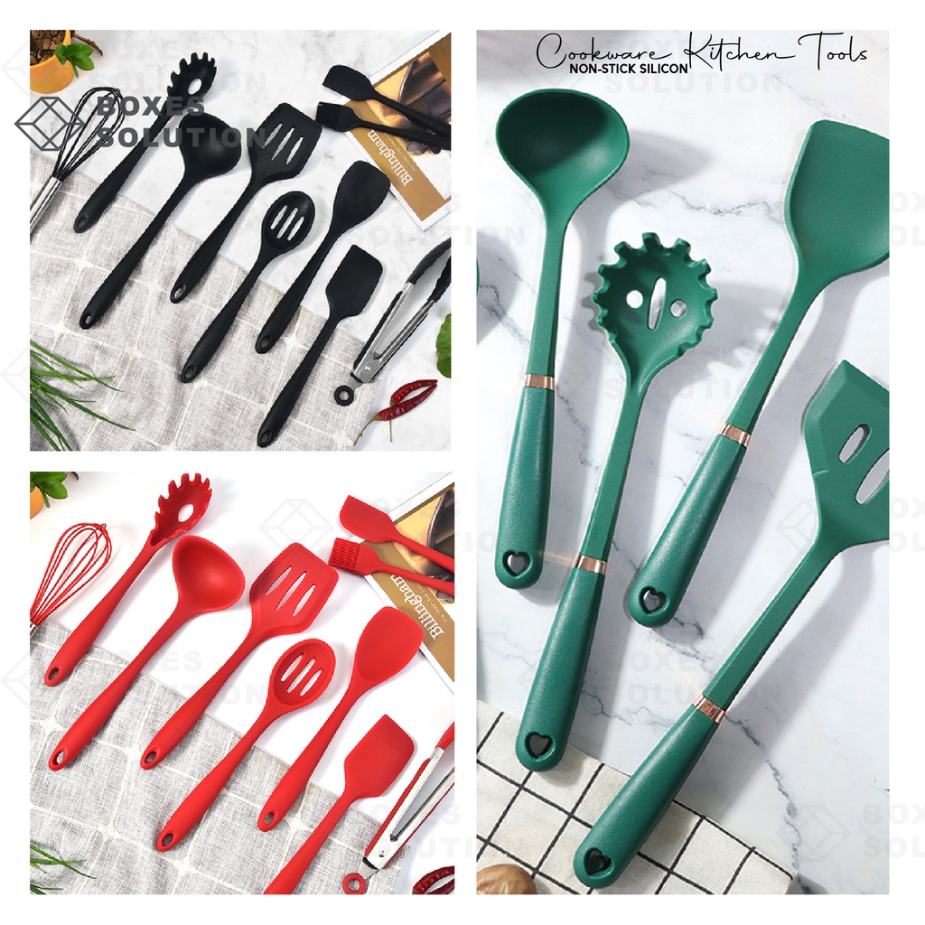 VBS READY STOCK #Heat Resistant Silicone Kitchenware Silicone Spatula ...