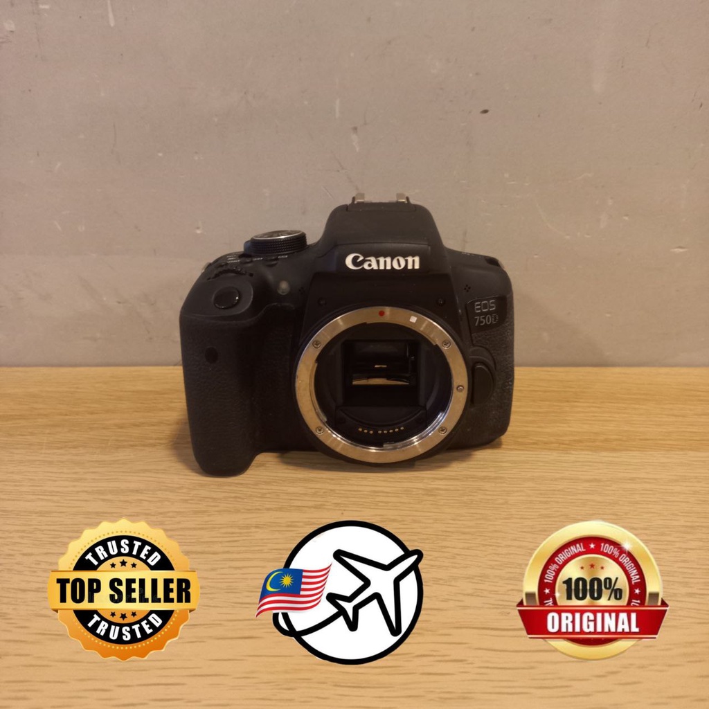 CANON EOS 750D CAMERA DSLR 100% ORIGINAL USED | Shopee Malaysia