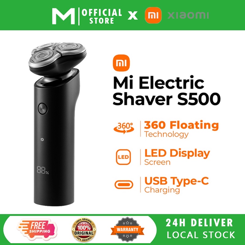 Xiaomi Mijia Mi Electric Shaver S500 360 Degrees 3D Head Flex IPX ...