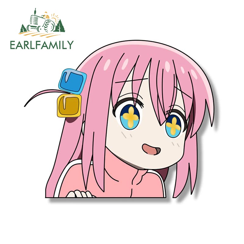 EARLFAMILY 13cm x 10.9cm Car Stickers for Hitori Gotoh BOCCHI THE ROCK ...