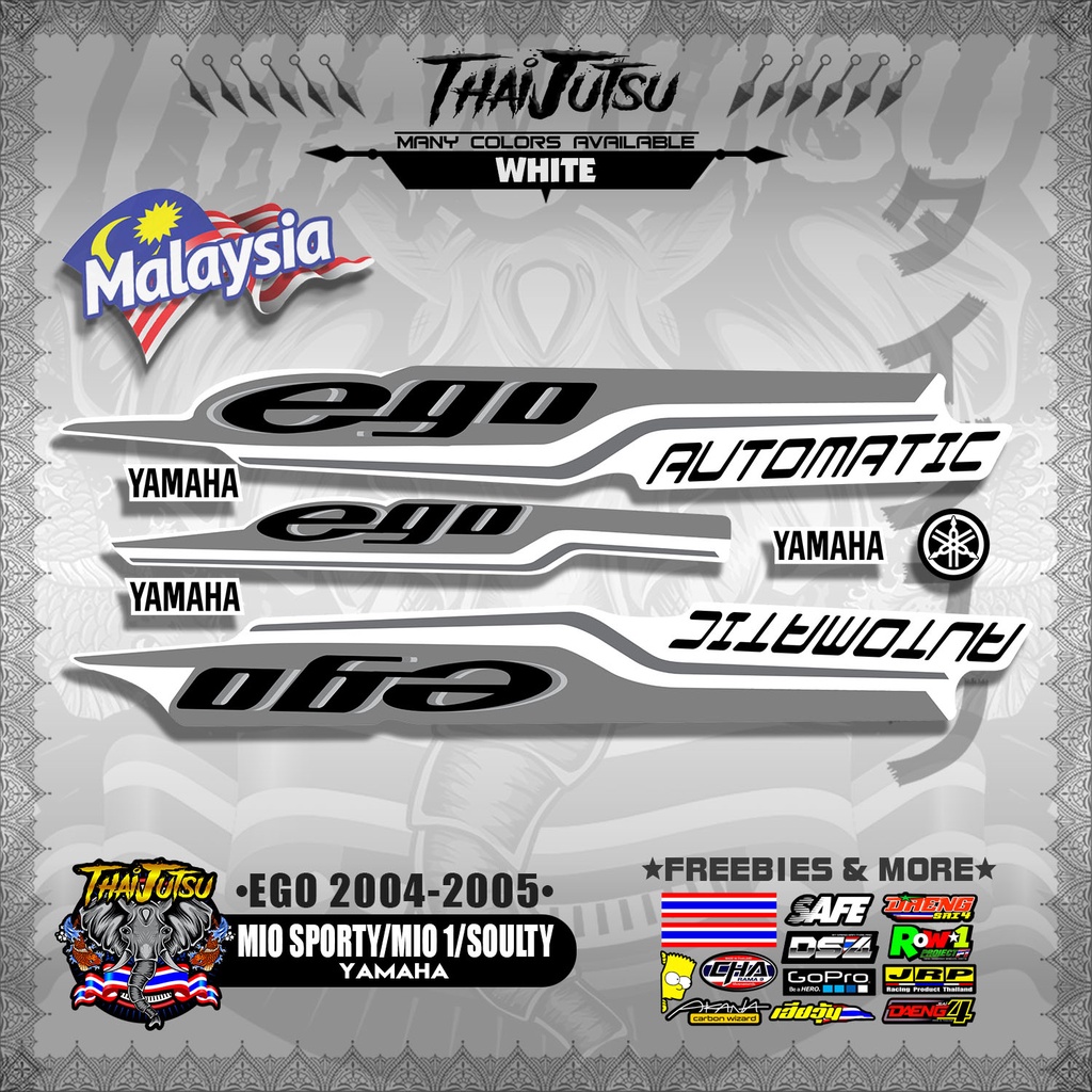 MIO SPORTY / MIO 1 / SOULTY DECALS ( EGO 2004-2005 )【ThaijutsuStickers ...