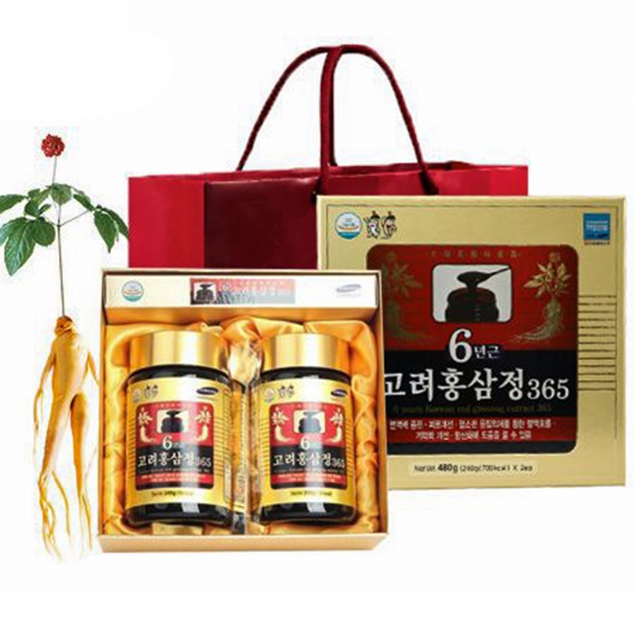 Korean Red Ginseng Extract 365, box of 2 bottles - Korean Ginseng ...