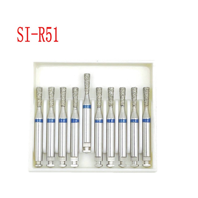 10Pcs Low Speed Dental Diamond Burs Dental Bur Files For RA 2.35mm ...