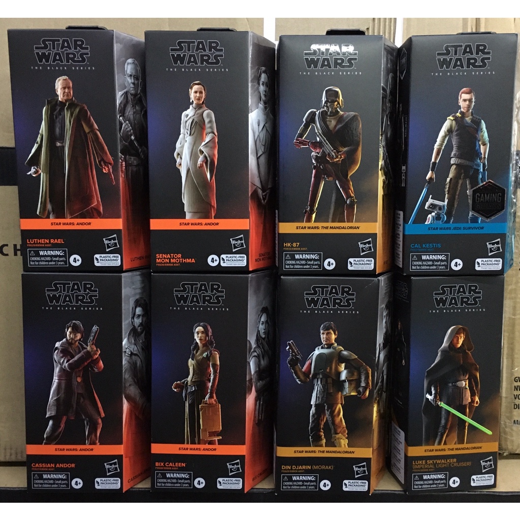 Star Wars Black Series Set of 8 (Cal Kestis, HK-87, Din Djarin, Luke ...