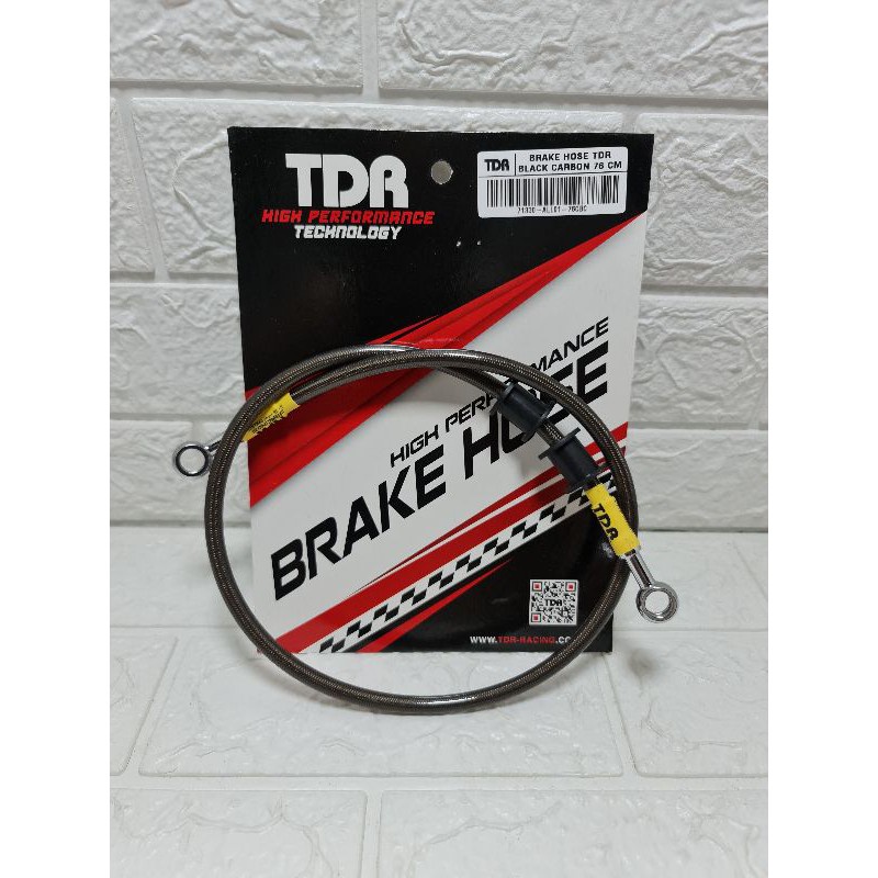 TDR Racing Front Brake Hose 76 cm Black Carbon R25 MT25 NINJA 250 ...