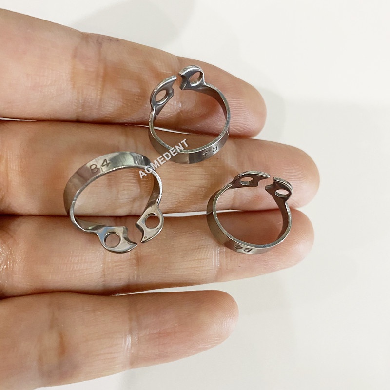 3Pieces Dental Rubber Dam Clamps B4 Brinker Endodontic Composite Resin ...