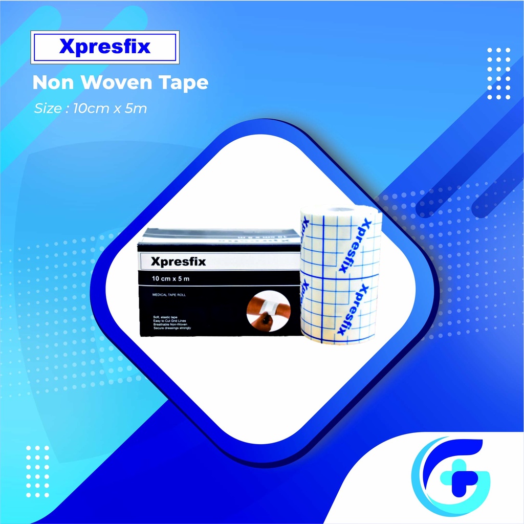 Xpresfix, Non-woven Adhesive Tape, 10cm x 5m Roll Plaster/Like Hypafix ...