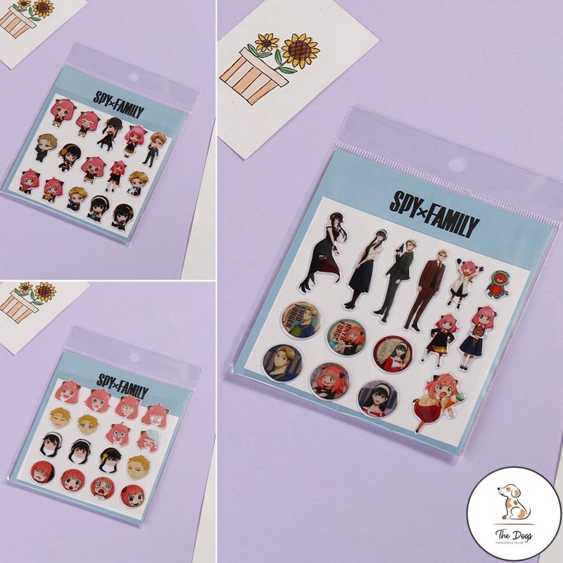 DC Hosty Anime Spy×Family Cute 3D Bubble Stickers Notebook Mobile Phone ...