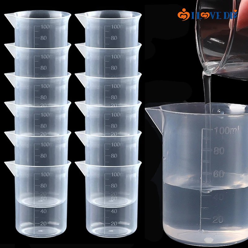 100ml Transparent Scale Plastic Measuring Cup | Shopee Malaysia