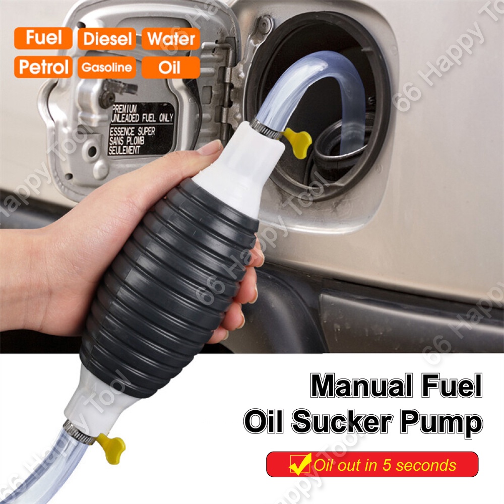 [1 Set] Manual Oil Pump 2Meter Sucker Pump Water Oil Petrol Hand Siphon ...
