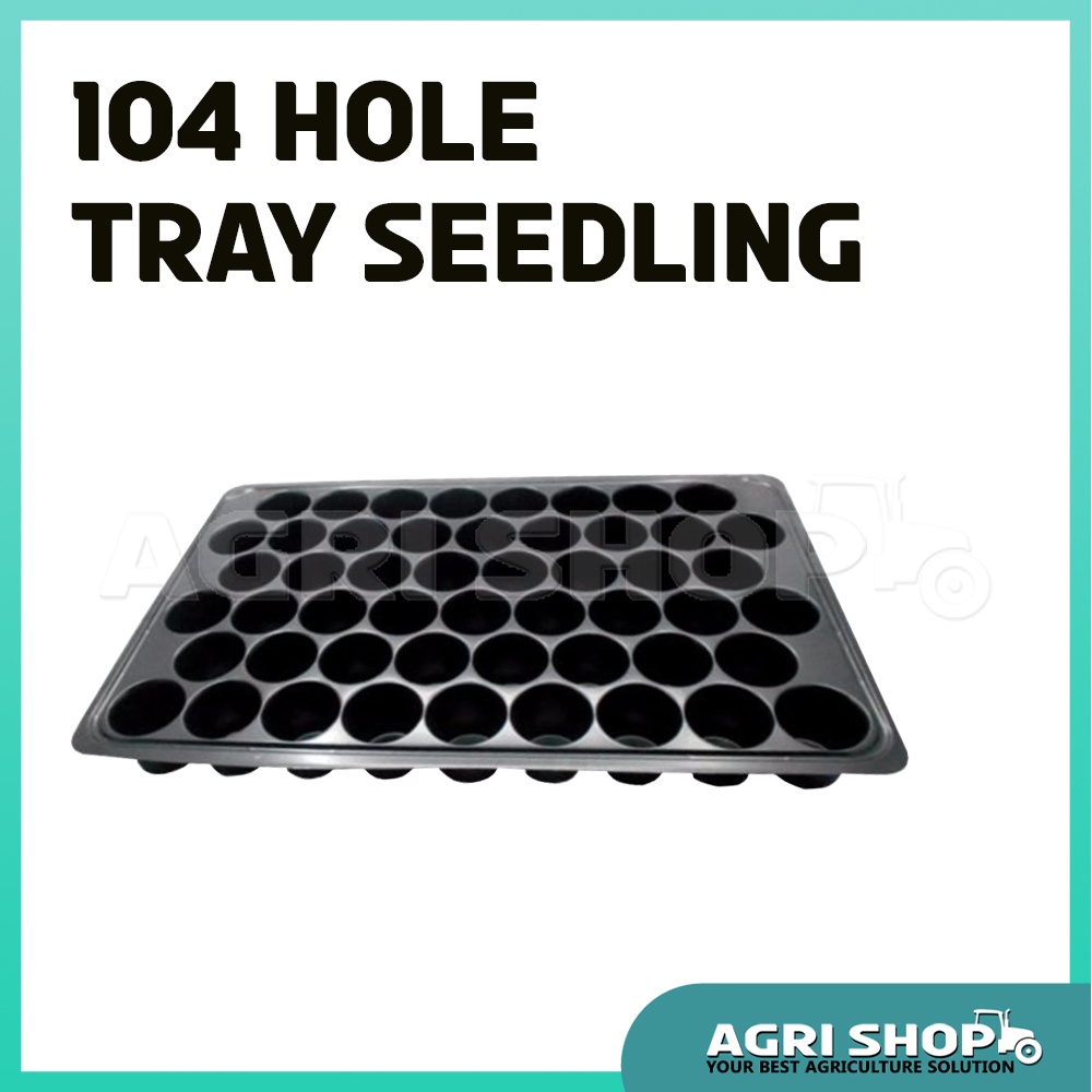 Agrishop 1 pcs 104 /51 Hole Tray Seedling Tray Semaian Plastic Nursery ...