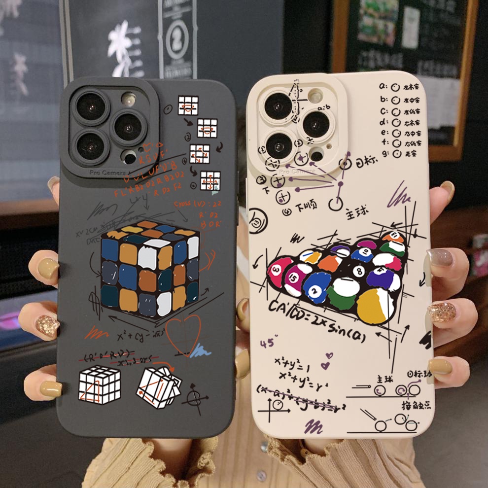 for iPhone 14 Plus 13 Pro Max 12 iPhone 11 XR 8 7 SE 2022 Rubik's cube ...