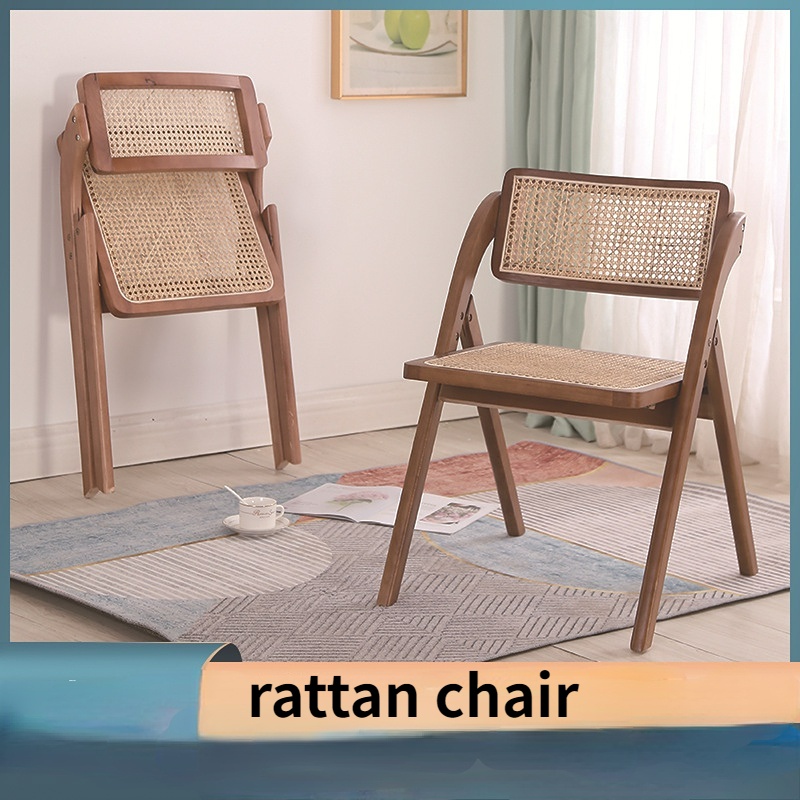[Malaysia in Stock]Moonstar Simple Modern Rattan Chair Makeup Chair ...