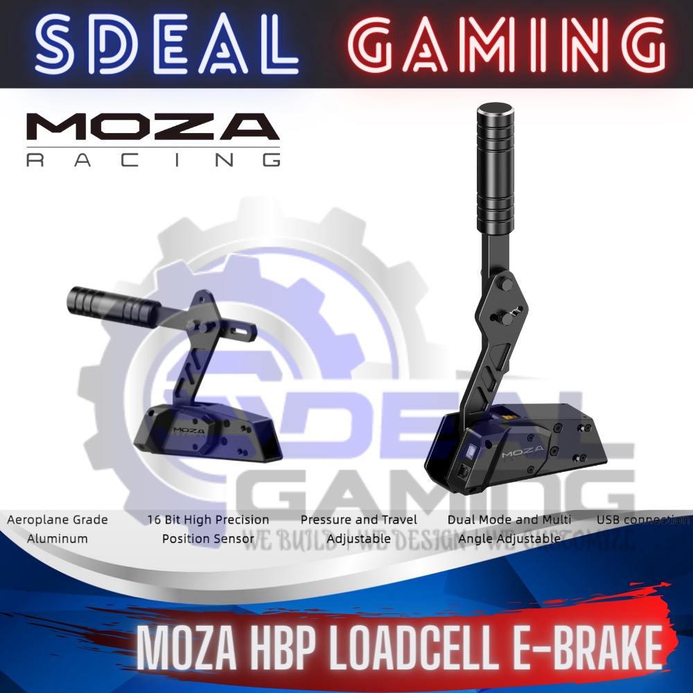 MOZA RACING HBP LOADCELL ALUMINUM BUILD HANDBRAKE FOR SIM RACING PC ...