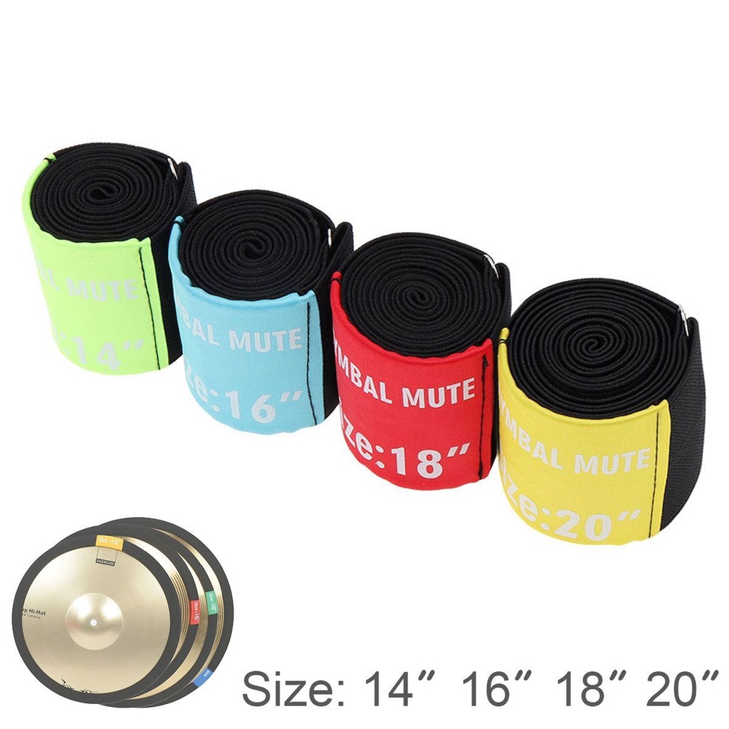 14 16 18 20 Inch Cymbal Mute Circle Ring Drum Hi-hat Practice Silencer ...