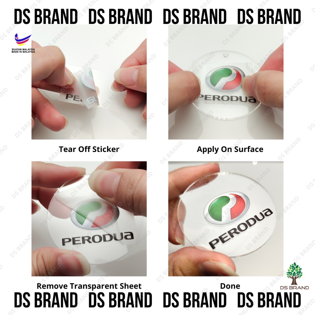 Sticker Kereta / UV Printing Car Logo Stickers Perodua Proton Toyota ...