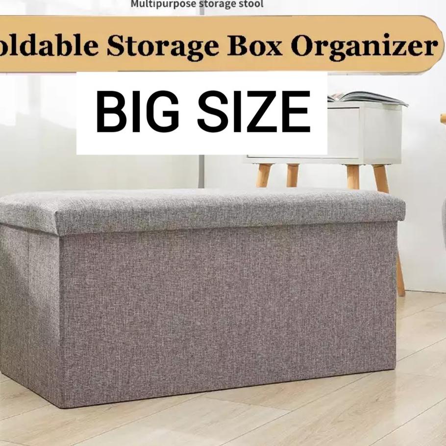 (76x38x38) Chair Box Folding Bench Storage Box Sofa Multipurpose ...