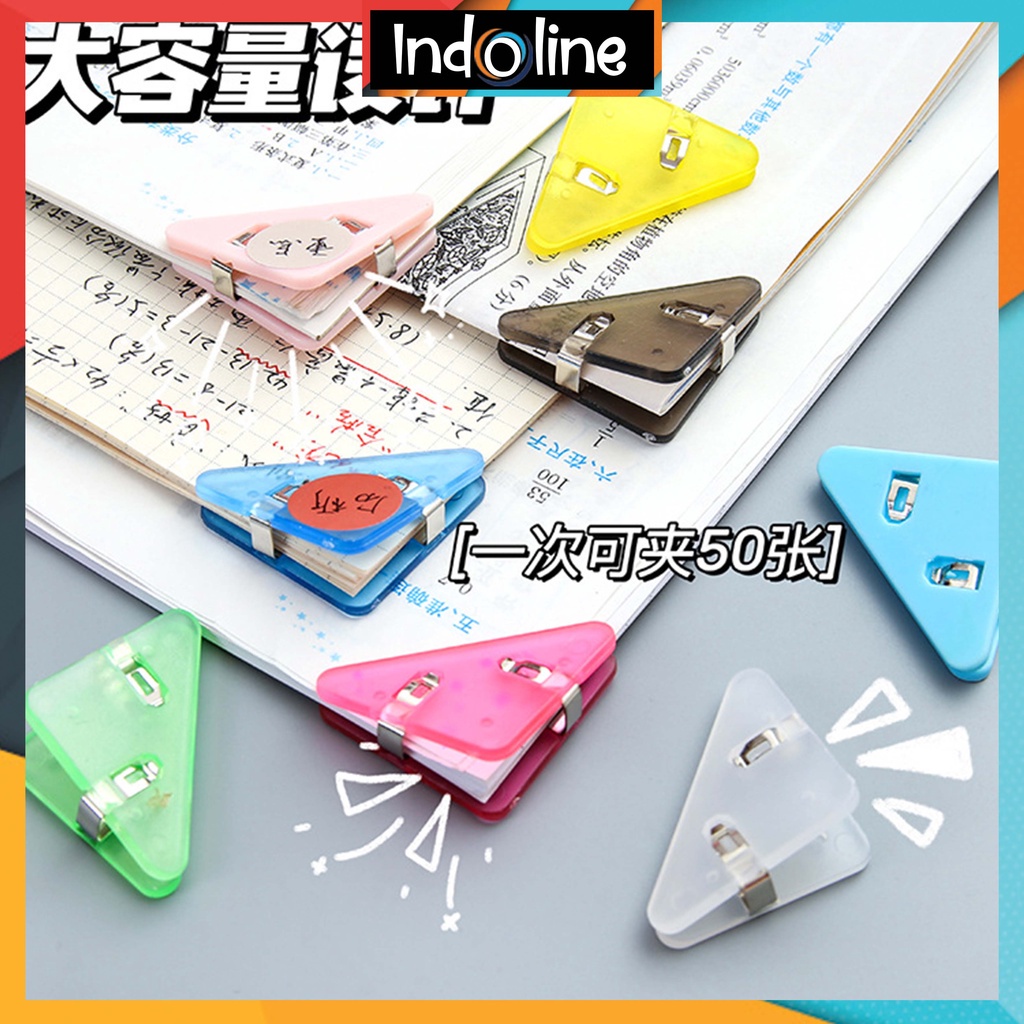 Indoline Lampung ️890 Acrylic Paper Clip Triangle Paper Corner Clamp ...