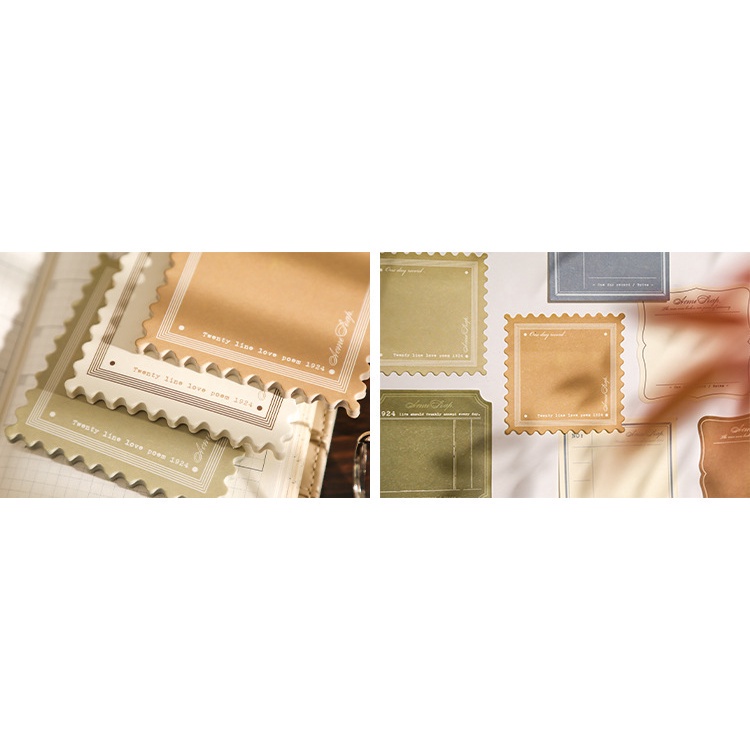 ENWEI 90 Sheets [One Day Letter Series] Vintage Journal Sticky Notes ...