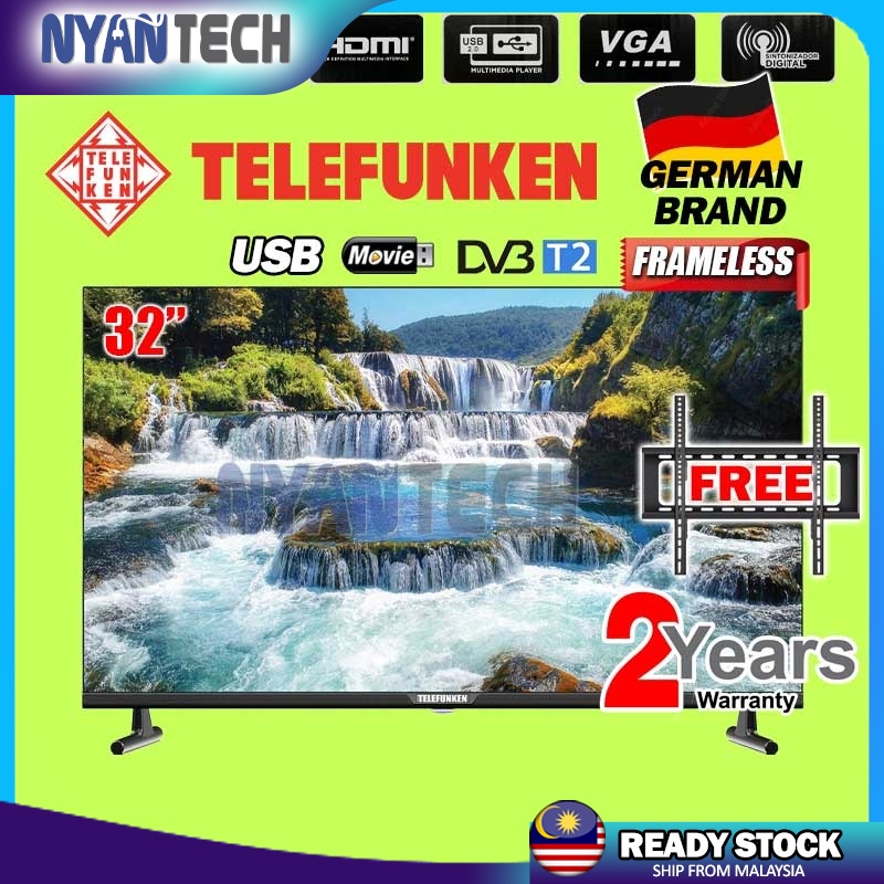 TELEFUNKEN FRAMELESS LED TV (32") TLED-3200 | Shopee Malaysia