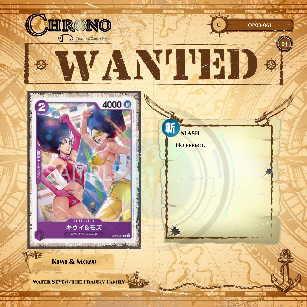 OP03-061 | Kiwi & Mozu | Common | Character | One Piece TCG Single | Pillars of Strength | One ...
