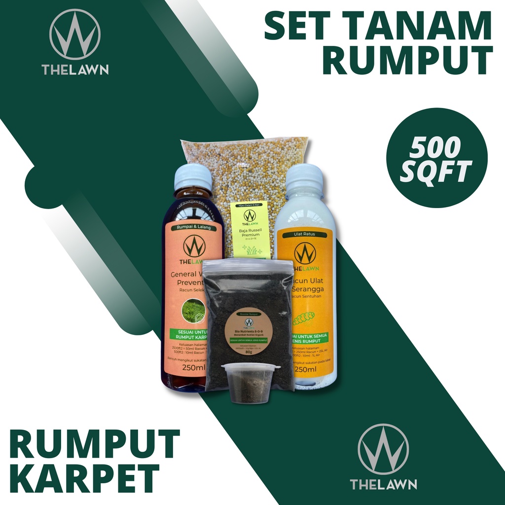 [500ft2] Karpet Set Tanam Rumput Penjagaan Rumput Baja Rumput Karpet ...