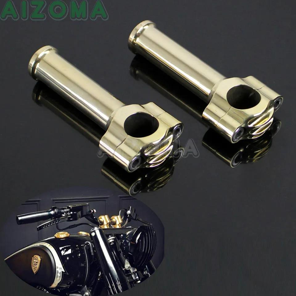 Brass Handlebar Riser Bar Mount Handle Clamp 1'' 25mm Rise 5" For ...