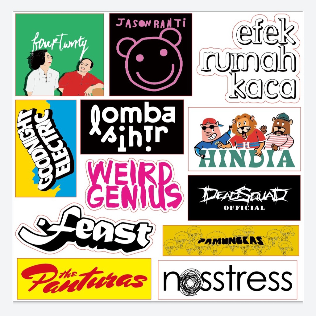 LOKAL Local Indie Band Sticker Pack Deadsquad Greenhouse Effect ...