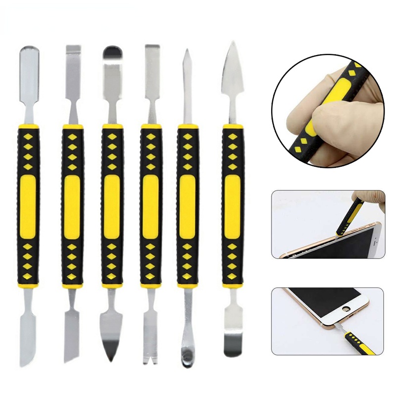 6Pcs Metal Disassembly Stick Set Universal Metal Crowbar Kit for Mobile ...