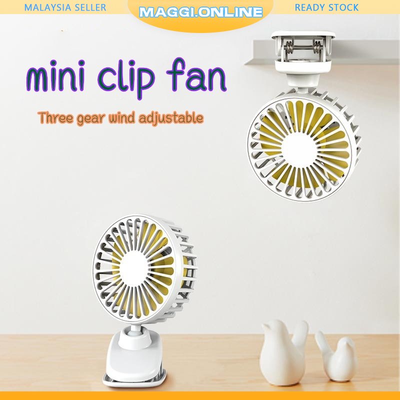Kipas Mini usb Adjust Small Kipas Mini Clip Fan Cooling Portable Hand ...