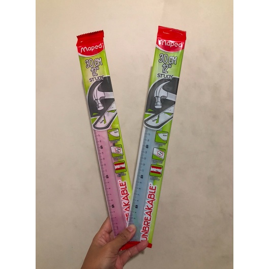Maped Unbreakable 30 centimeter 12 inches Ruler | School Supplies ...