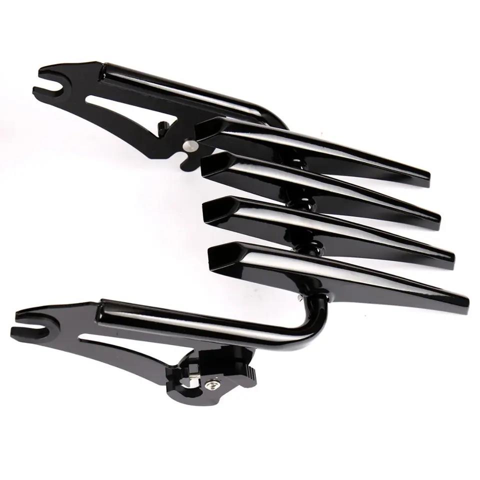 Gloss Black Stealth Luggage Rack For Harley Touring Street Glide Road ...