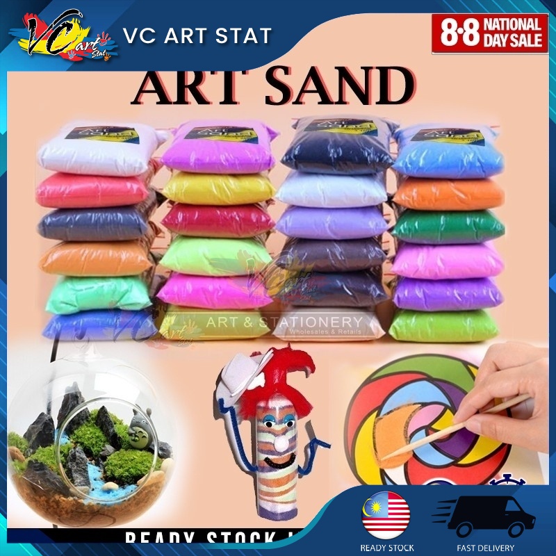 Craft. E Colored Sand 480gsm Non Toxic For Art Craft Festival Pasir ...