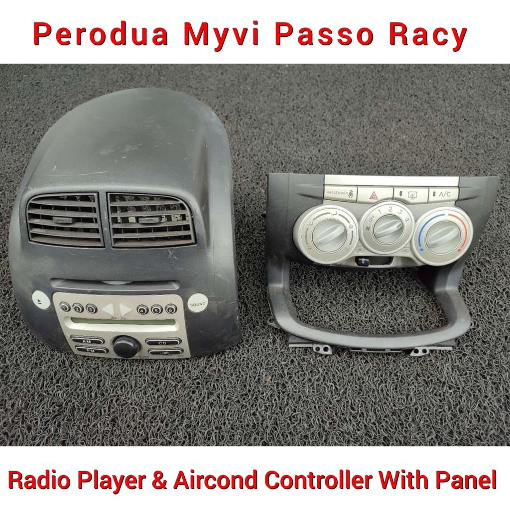 Perodua Myvi Passo 06 Year's Radio Player & Air Cond Controller With ...