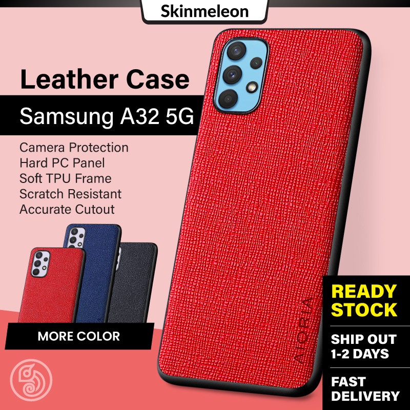 Samsung A32 5G Casing PU Leather Case Shockproof TPU Camera Protective ...