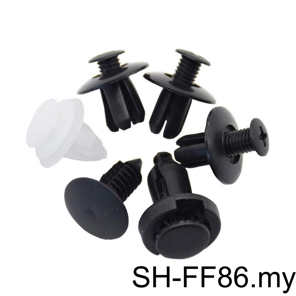Pack of 100 Car Rivets Body Mounting Clips 5-10mm Fender Replacement ...