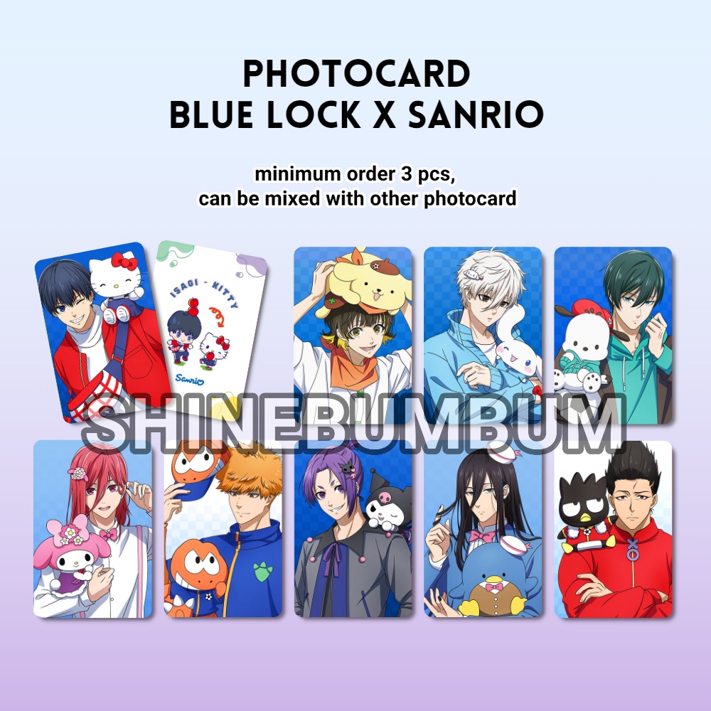 Blue Lock X Sanrio Photocard (2 sides) | Shopee Malaysia
