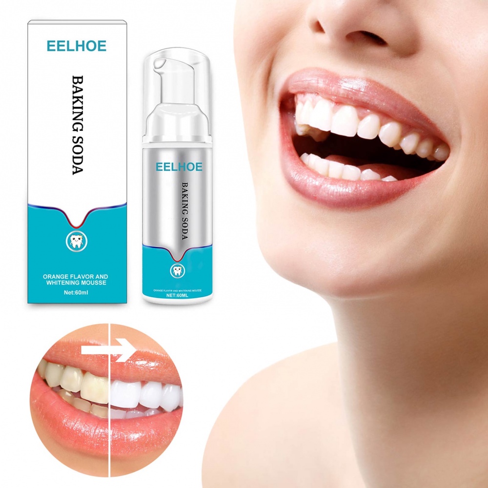 Teeth Whitening Toothpaste Baking Soda Toothpaste Ultra-fine Mousse ...