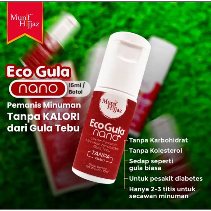 Munif Hijjaz Eco Gula Nano Pemanis Minuman Tanpa Kalori (15 ml) | Eco ...