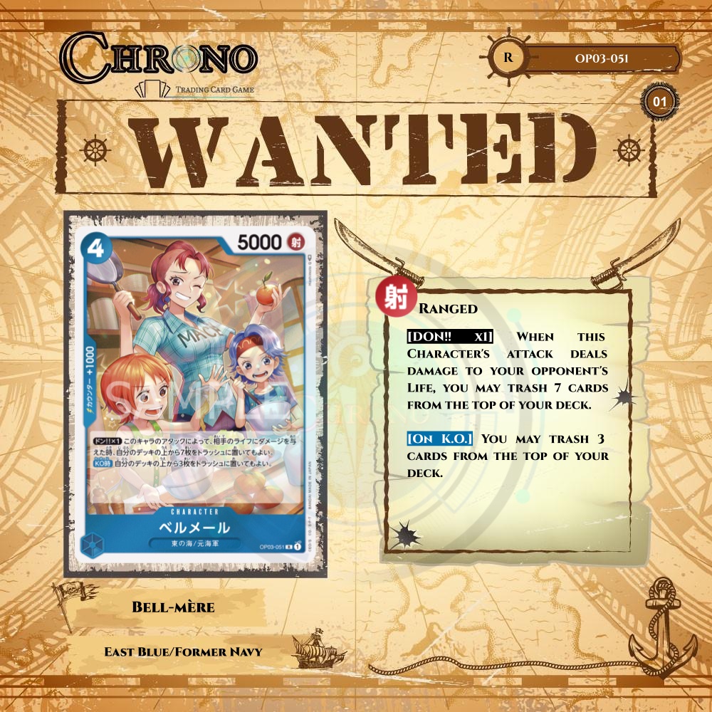 OP03-051 | Bell-mère | Rare | Character | One Piece TCG Single | Pillars of Strength | One Piece ...