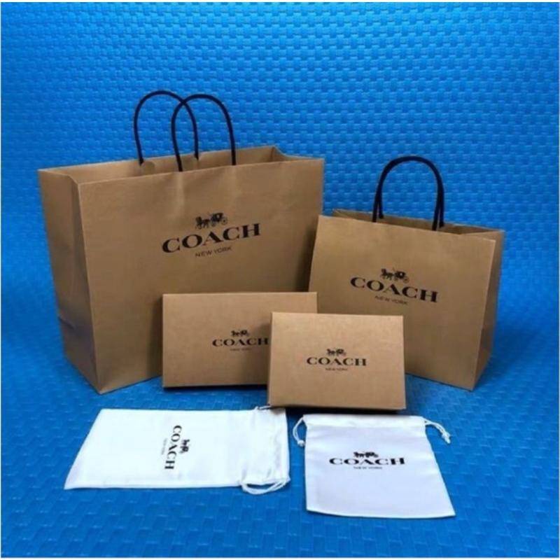 Coach Paperbag Box Giftbag Accessories Bag (WRAP WITH CARE & Card Box ...