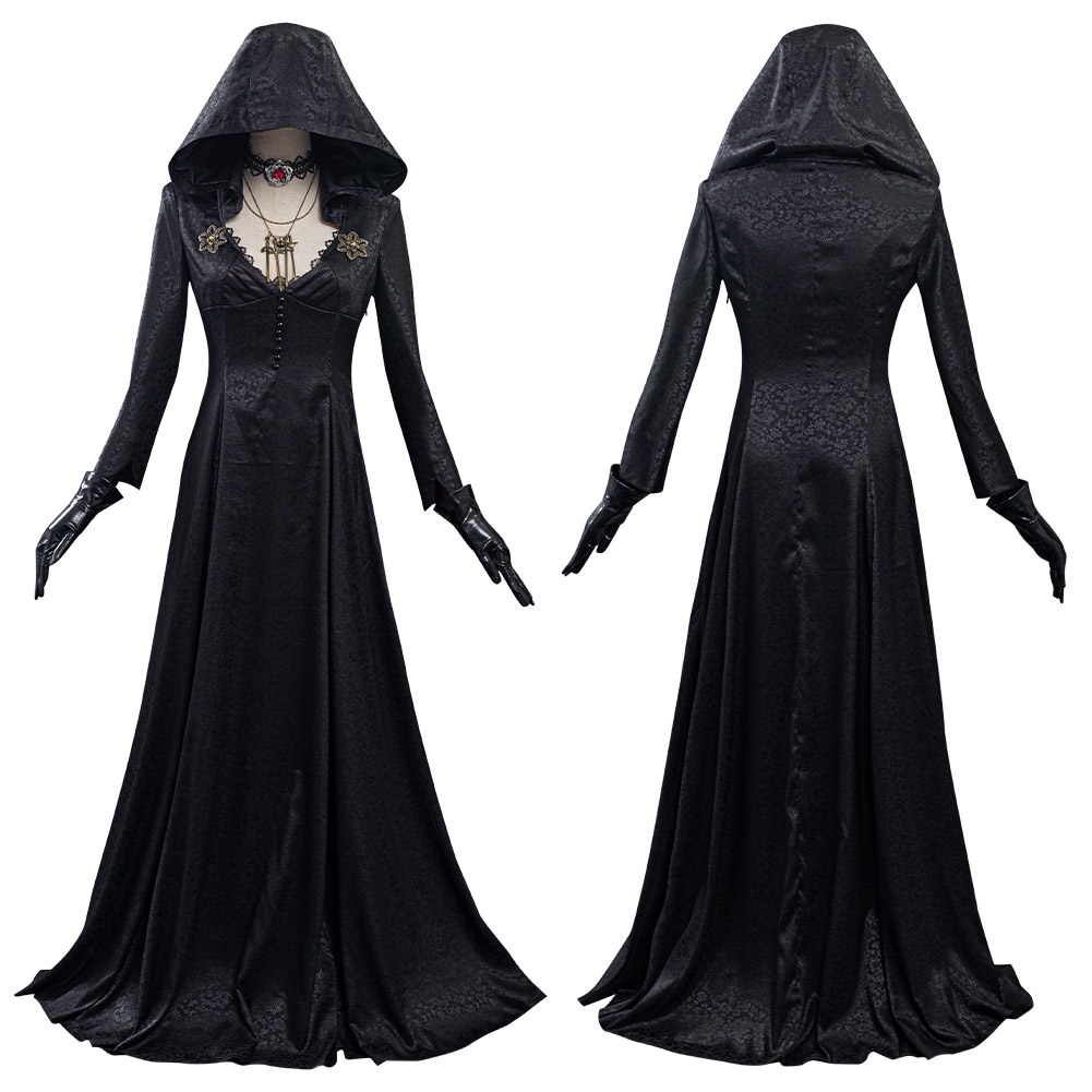 Yockbey Women Alcina Dimitrescu Cosplay Dress Suits Outfit Costume With ...