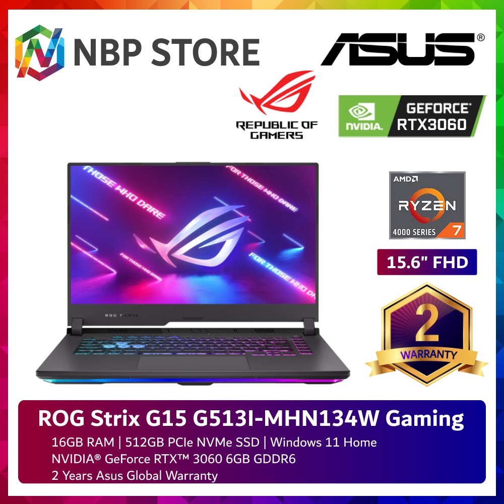 Asus ROG Strix G15 G513I-MHN134W 15.6'' FHD 144Hz Gaming Laptop ...