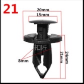 CAR BODY / BONNET CLIP ( 5pcs ) Fender / Bumper Clip Mixed Clip Bumper ...