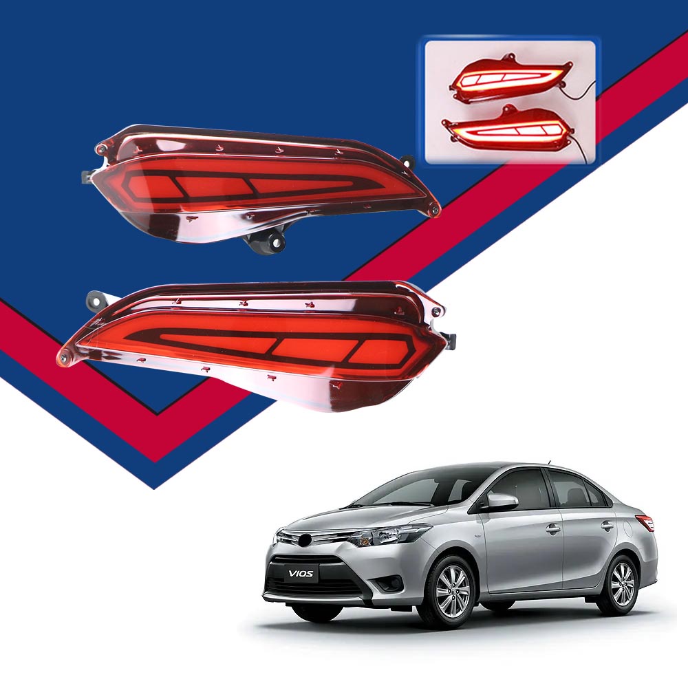 For Toyota Yaris Vios 2017 2018 2019 2020 2021 2022 + 2PCs LED Rear ...