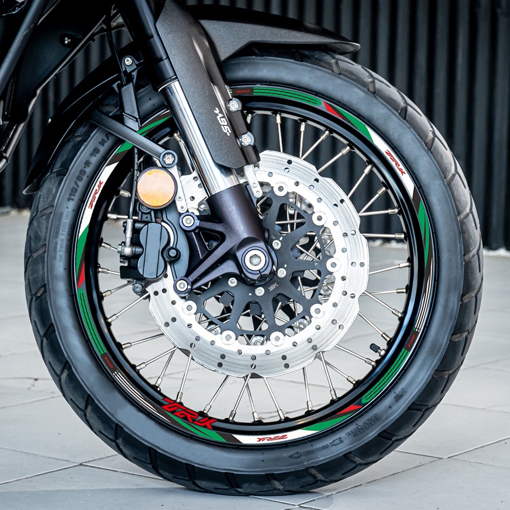 Motorcycle Wheel Sticker Waterproof Rim Stripe Tape TRK 502X ...