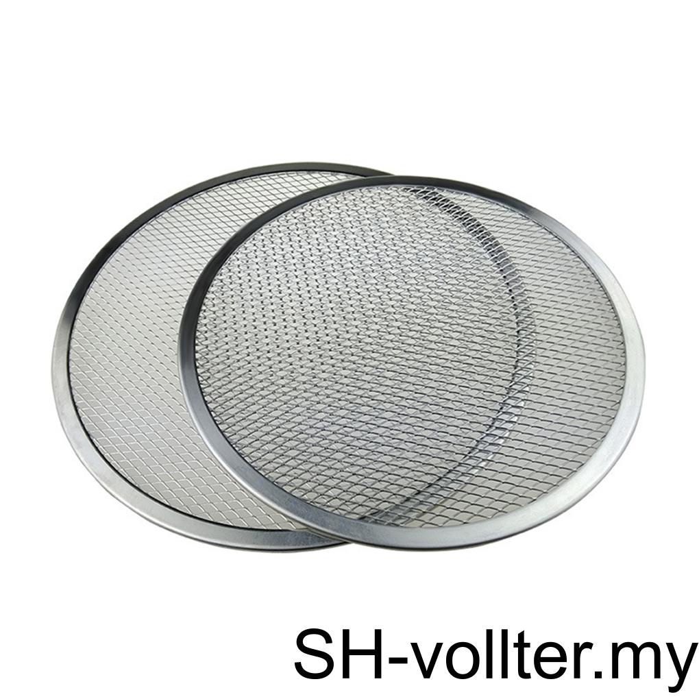 6"-14'' Aluminium Flat Mesh Pizza Screen Tray Baking Oven Net Bakeware ...
