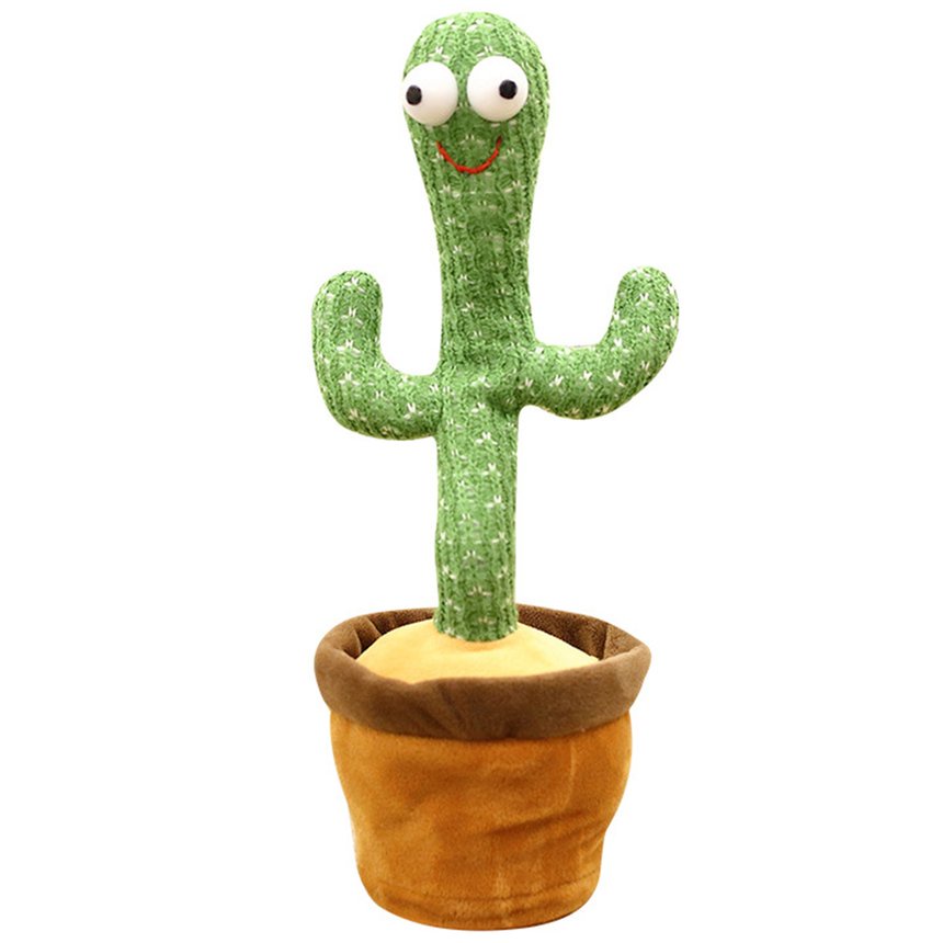 Dancing Cactus Doll Lovely Talking Toy With 120 English Songs And LED ...