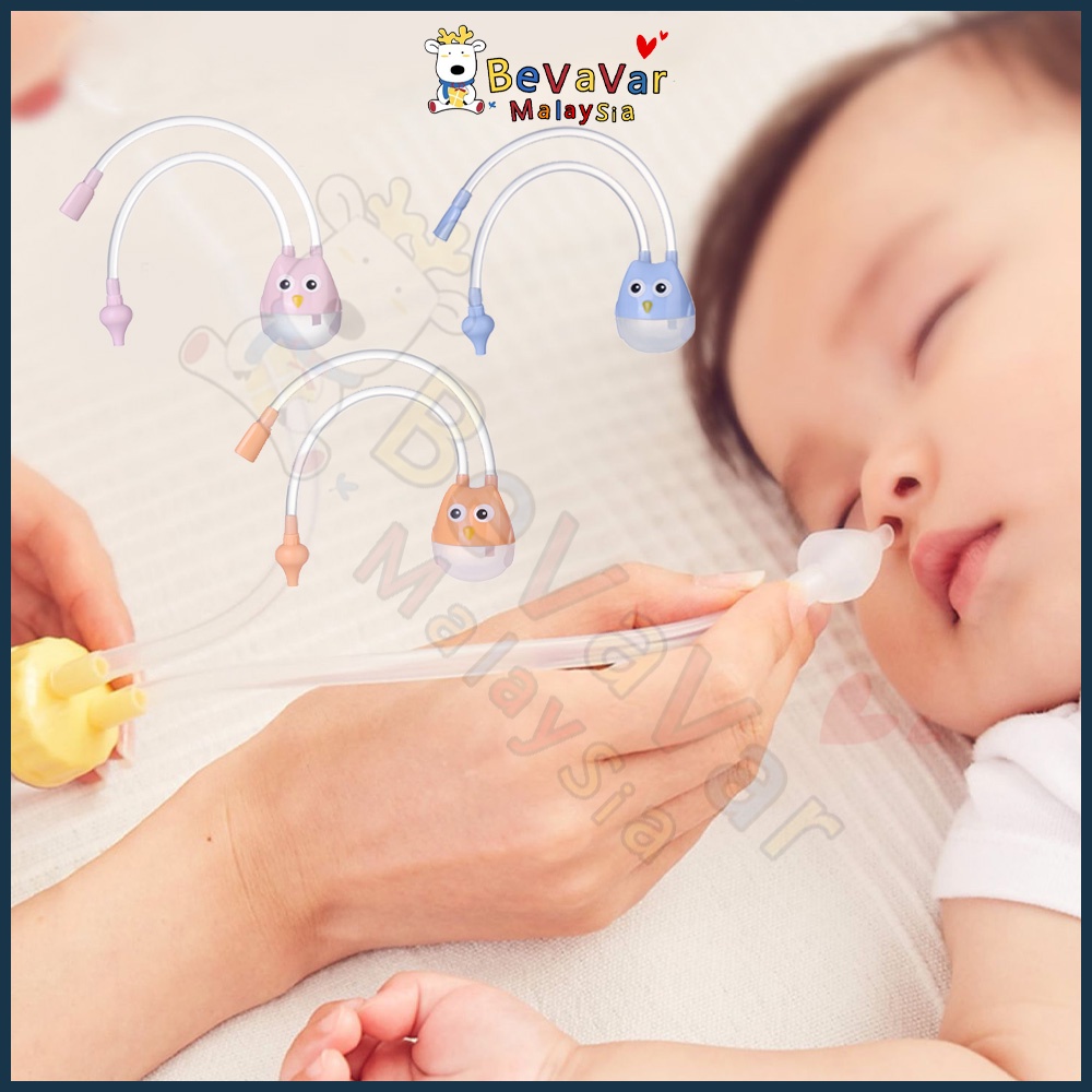 Bevavar Baby Nose Cleaner Mucus Suction Nasal Aspirator Neonatal Anti ...