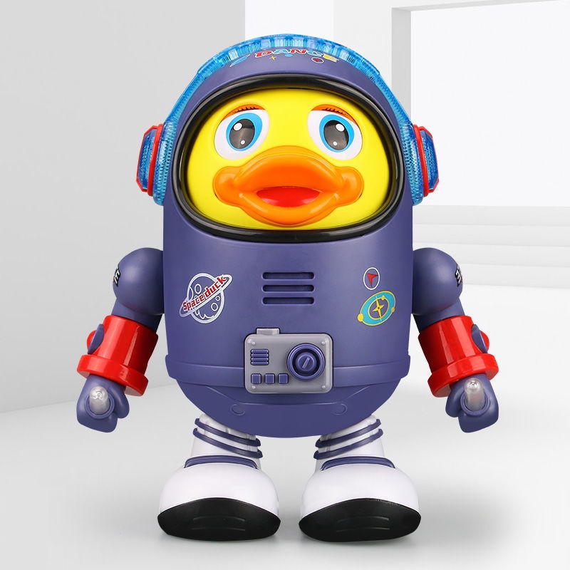 Space Duck Dancing Toy Yellow Has Music A Light Walking Animated Very ...